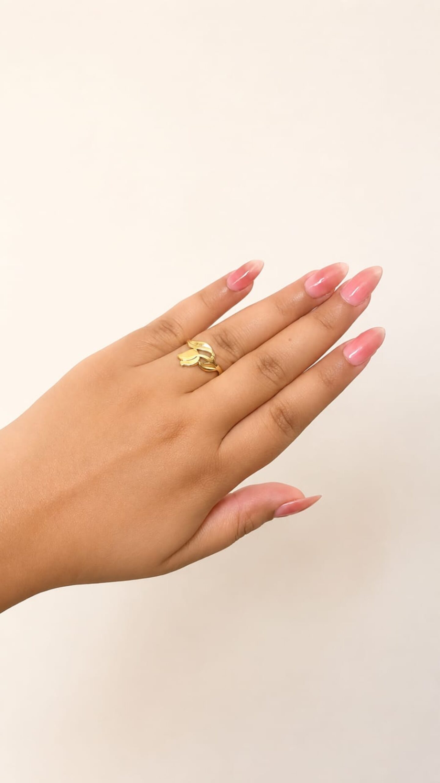 EROS – Golden Tulip Bloom Adjustable Ring