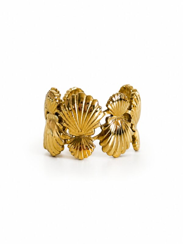 EROS – Golden Bloom Adjustable Statement Ring